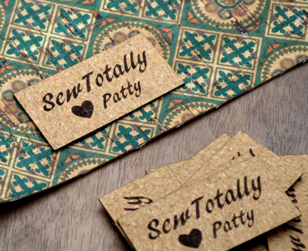 50 Cork Labels 1x2 Inches Without Holes - Made From Cork Fabric - Cork ...