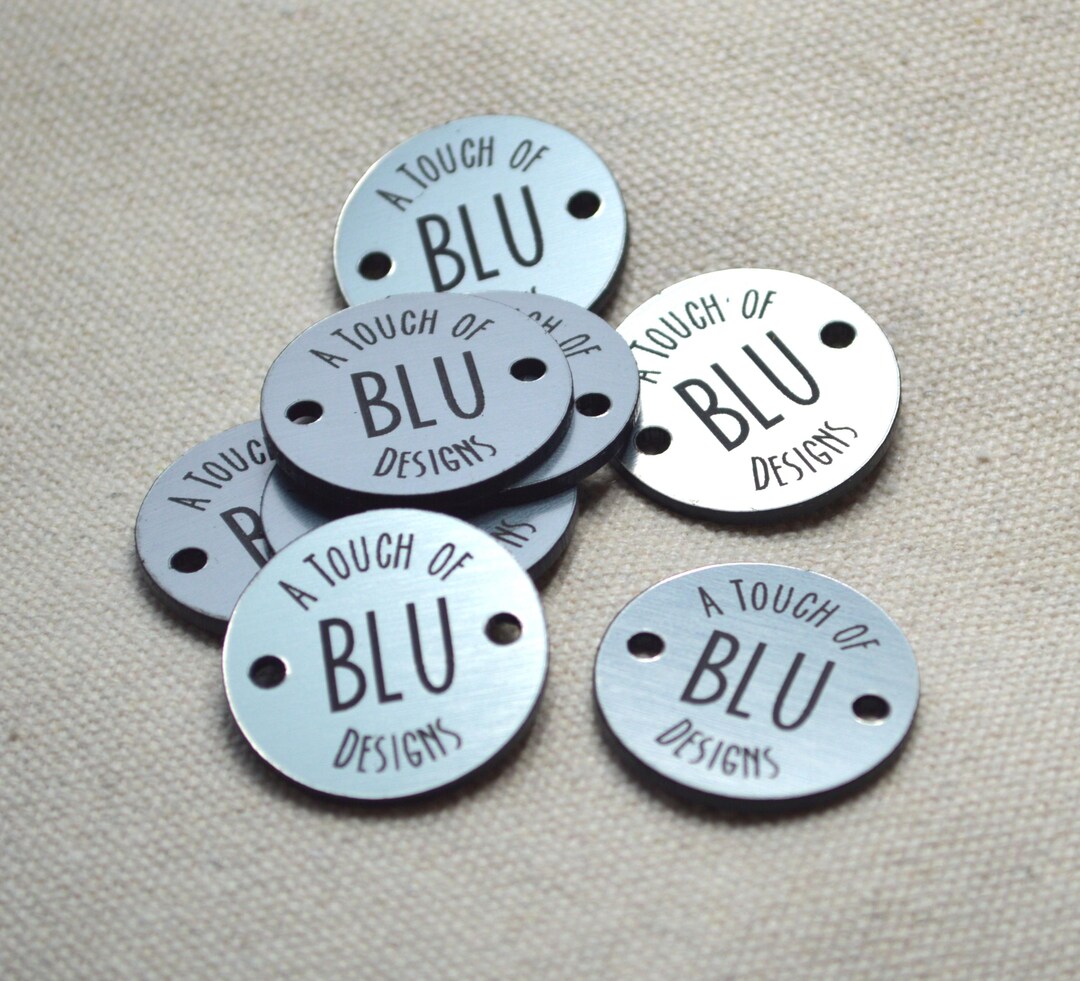 Plastic Tags - Laser Cut and Engraved , Made From Acrylic - 1