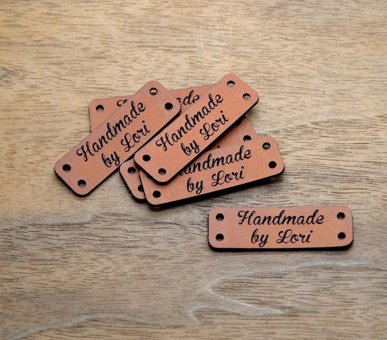 Set of 20 Custom Faux Leather Labels 0.5x1.5 Inches - Etsy