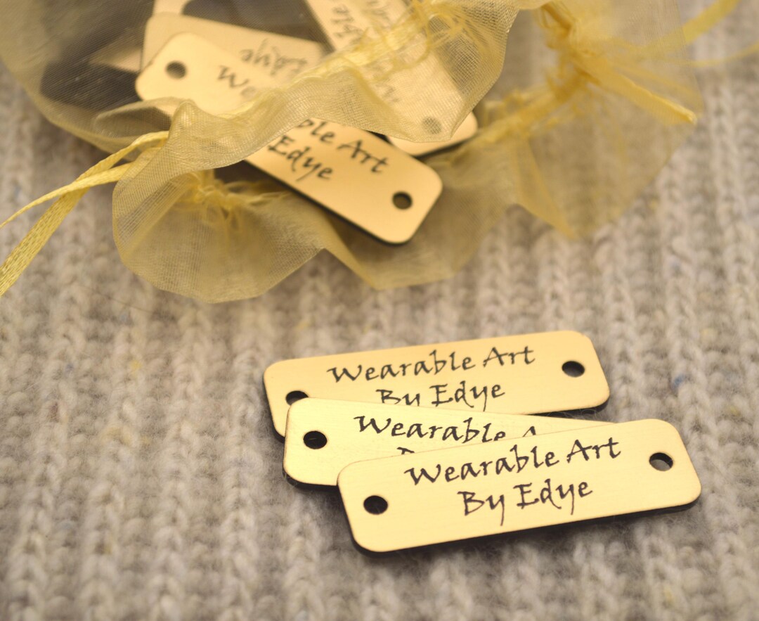 25 Plastic Tags - Laser Cut and Engraved, Made From Acrylic - 0.625x2 ...