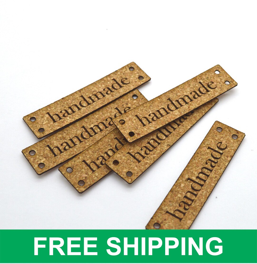 100 Cork Labels 0.5x2 Inches - Made From Cork Fabric - Cork Labels ...