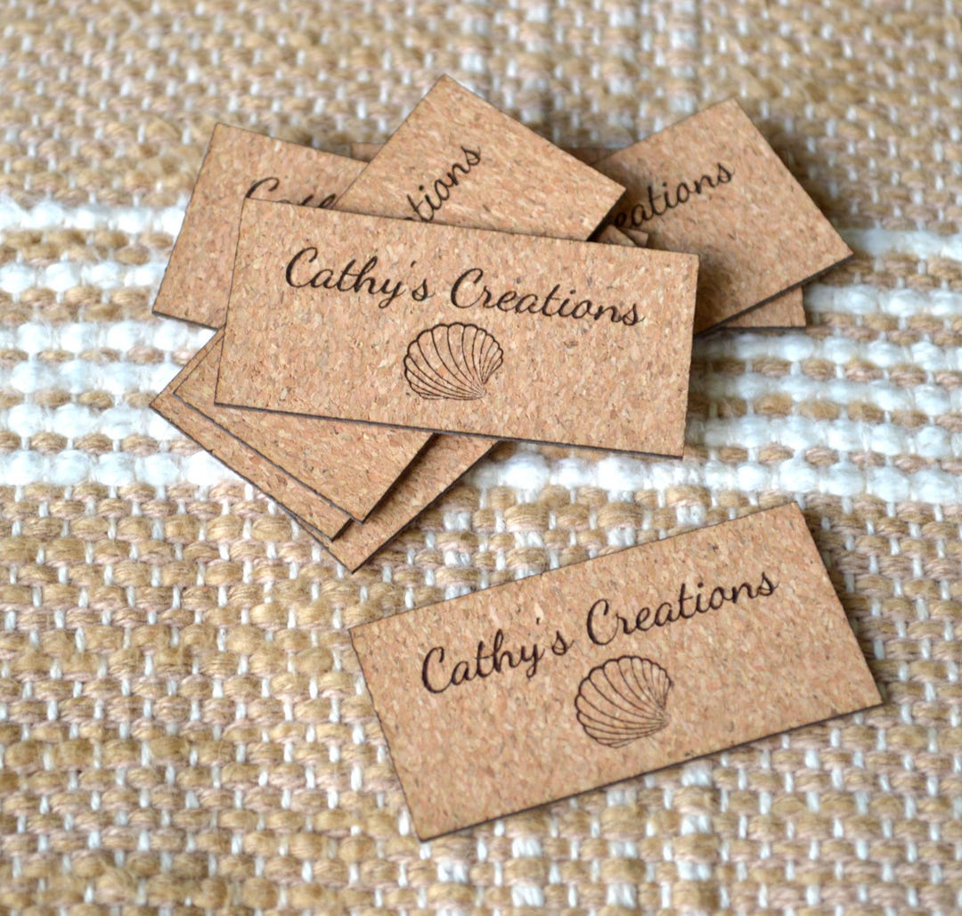 Cork Labels 1x2 Inches - Without Holes - Made From Cork Fabric - Sewing ...