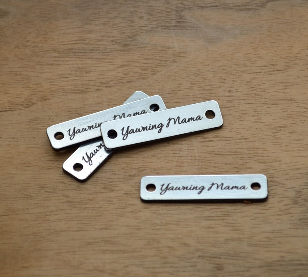 25 Plastic Tags - Laser Cut and Engraved , Made From Acrylic - 0.4x1.6 ...