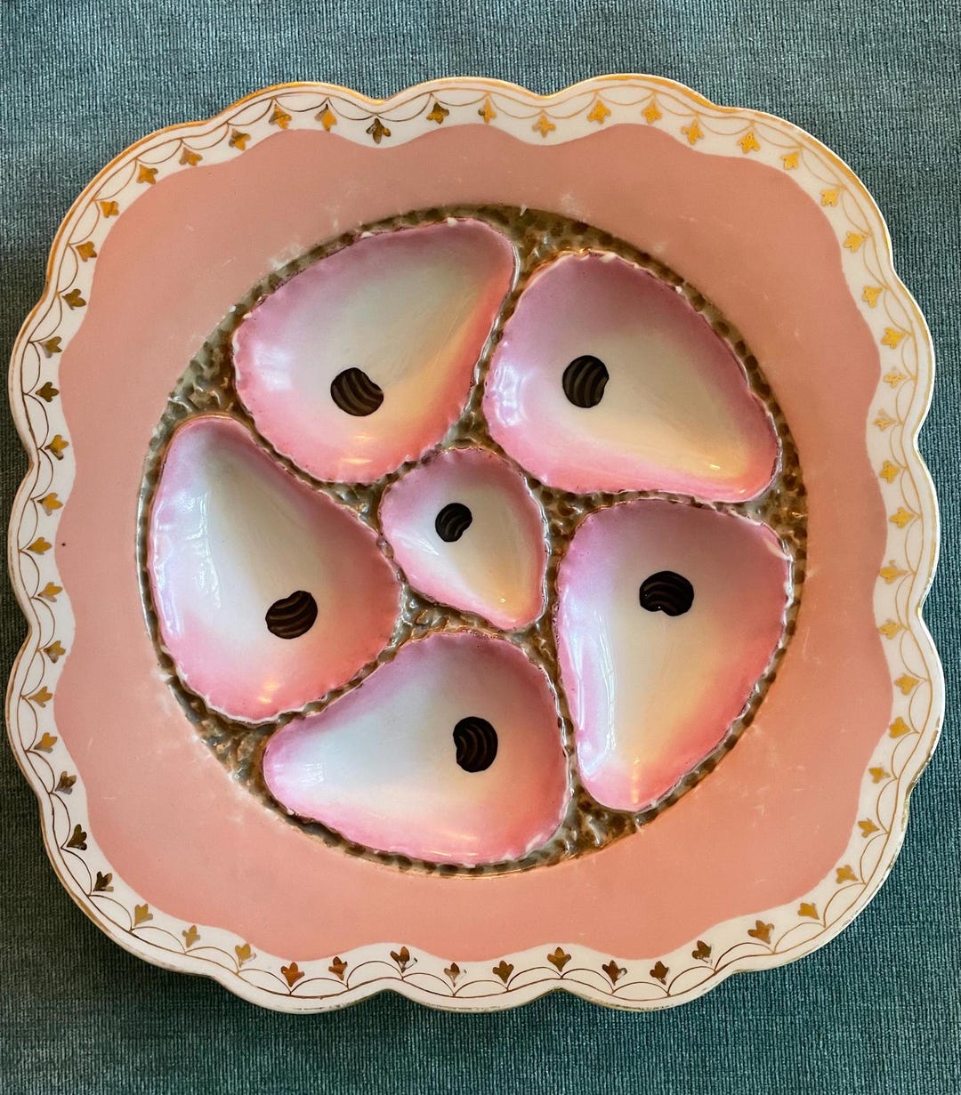 Antique Austrian Oyster Plate, Royal Vienna Porcelain Manufactory - Etsy