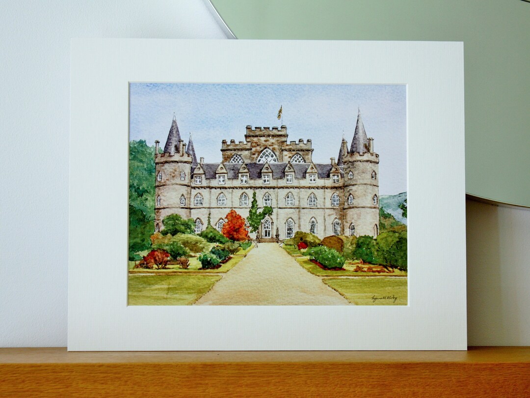 Inverary Castle Scotland Mounted Mounted Art Print 14x11reproduced From ...