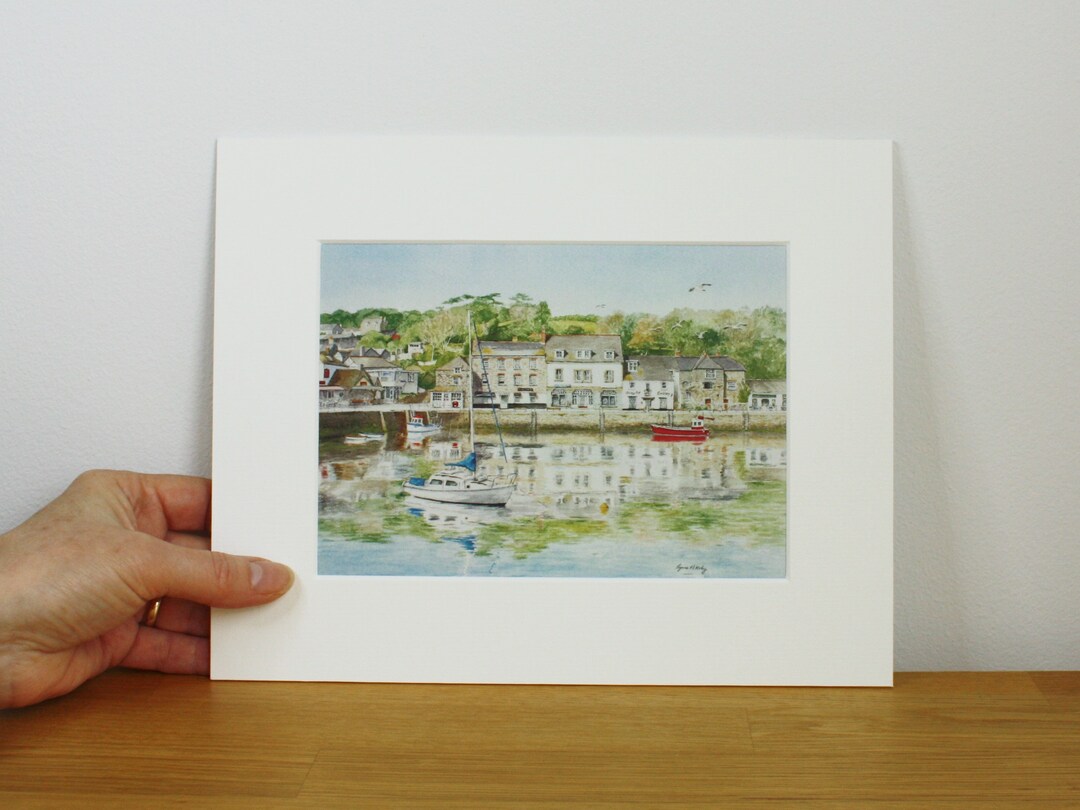 Padstow Harbour Cornwall Art Print Reproduced From My Watercolour ...