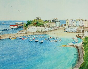 Tenby Art - Etsy