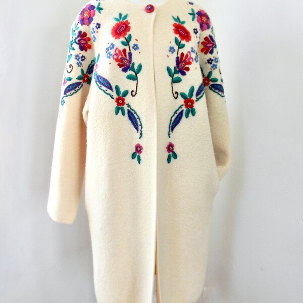 Embroidered Coat - Etsy