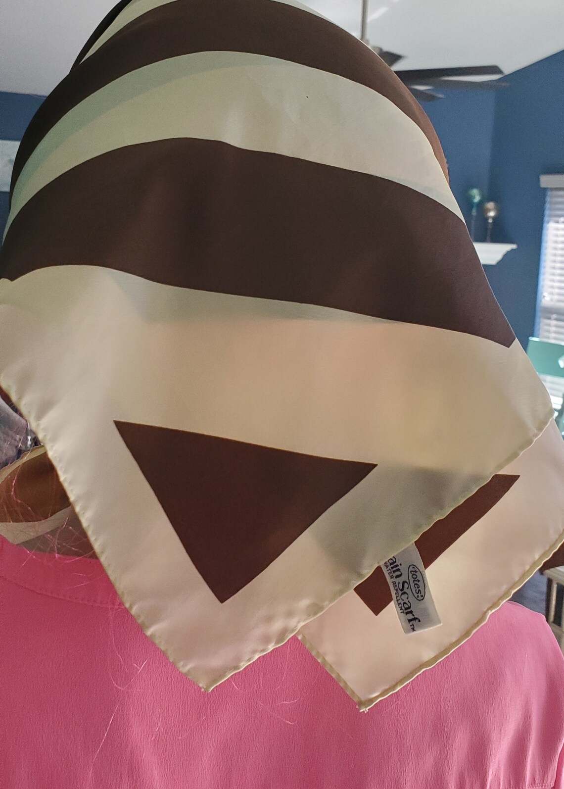 Vintage Rain Scarf 60s Totes polyester beautiful womens head | Etsy