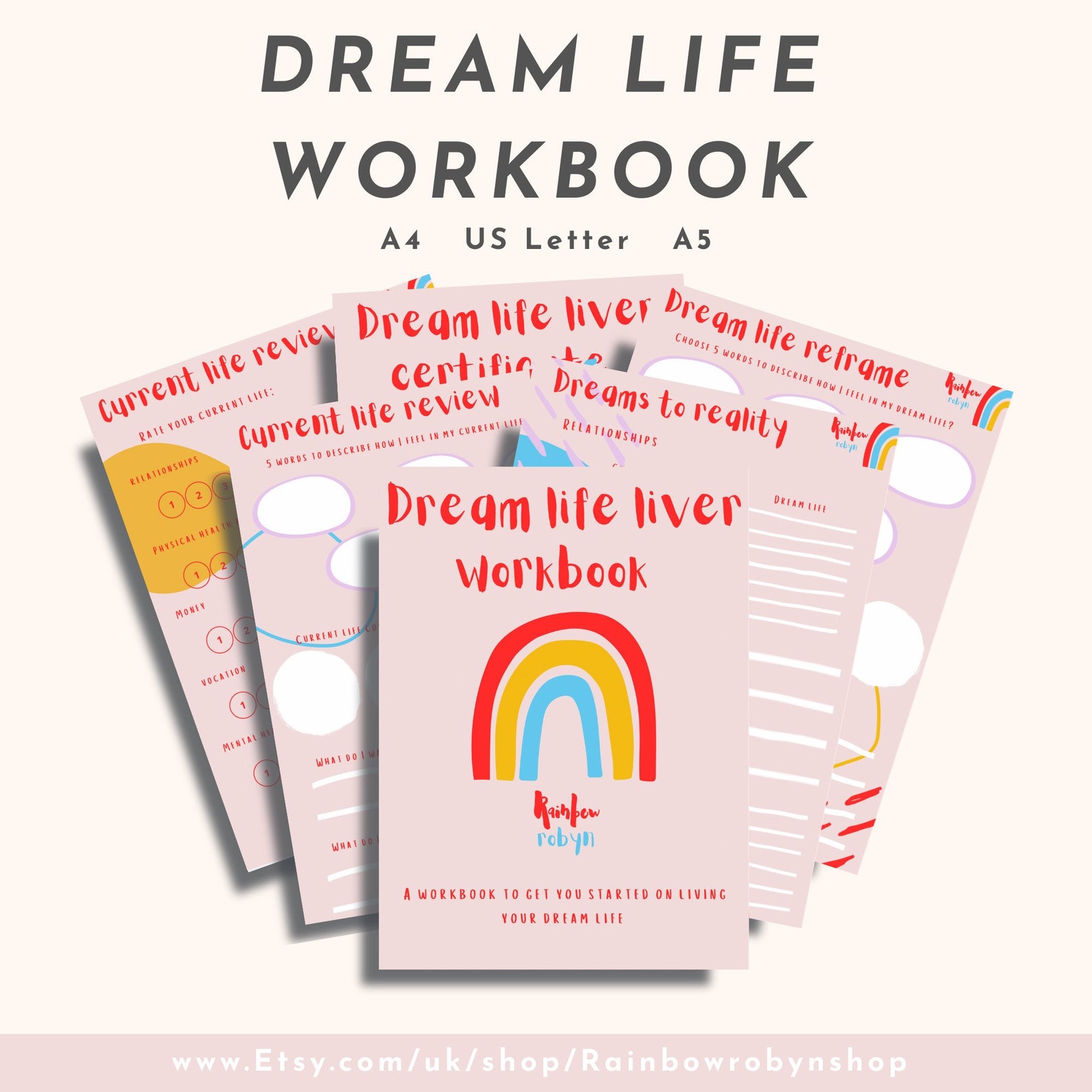 Dream Life Workbook Printable Pdf Workbook and Companion - Etsy