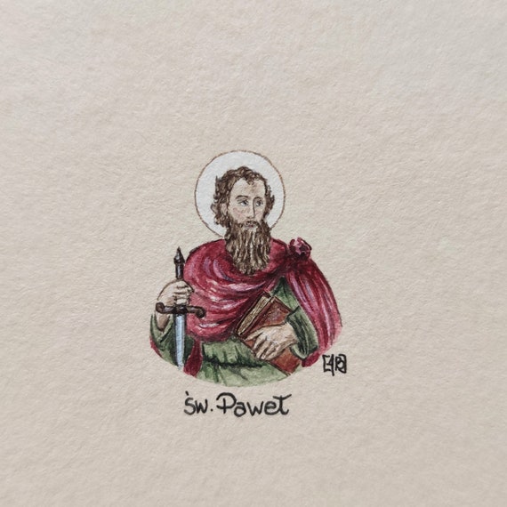 Original Miniature With Saint Paul the Apostle of the - Etsy