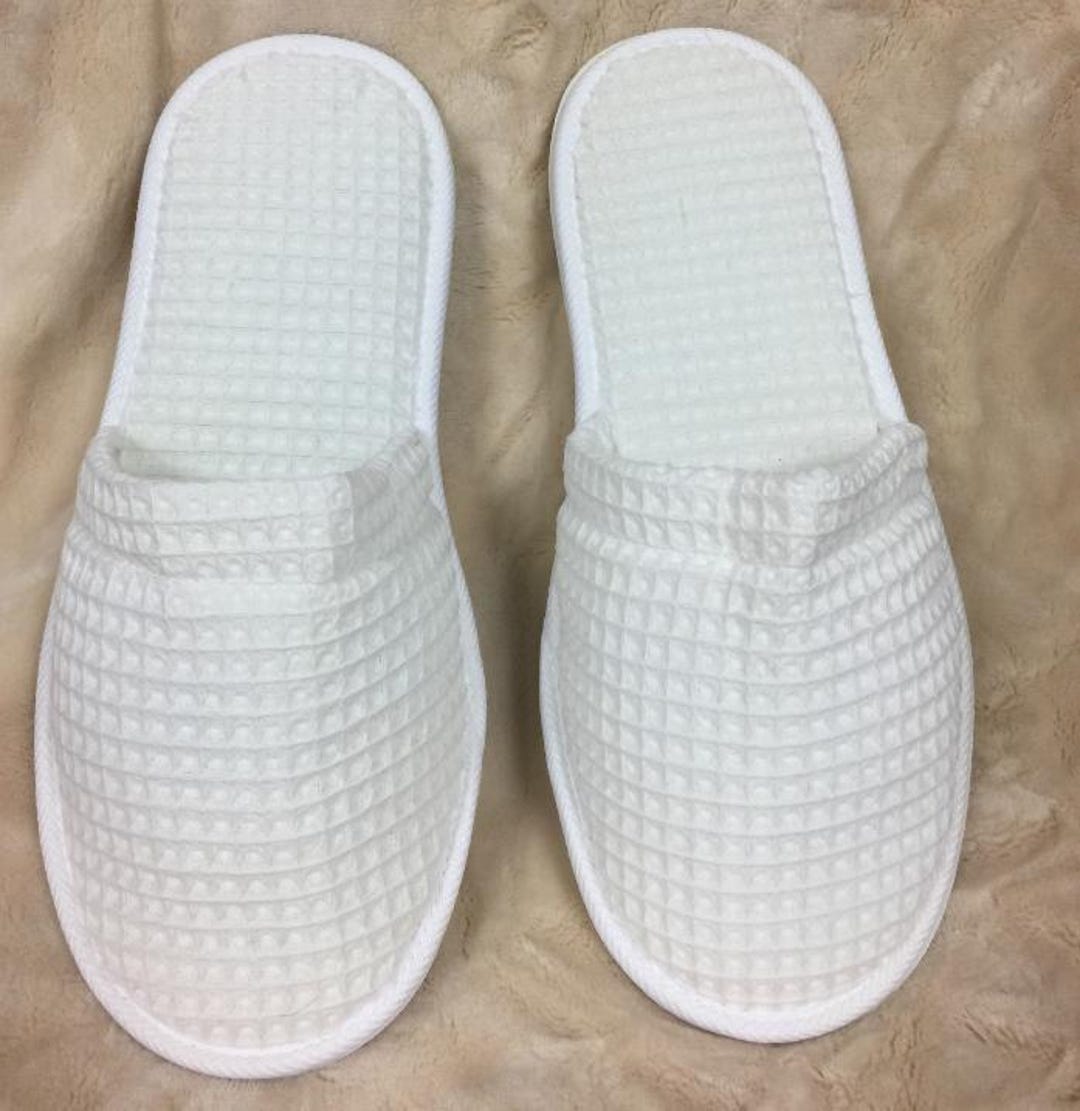 Waffle Weave SPA Slippers 2-PACK - Etsy