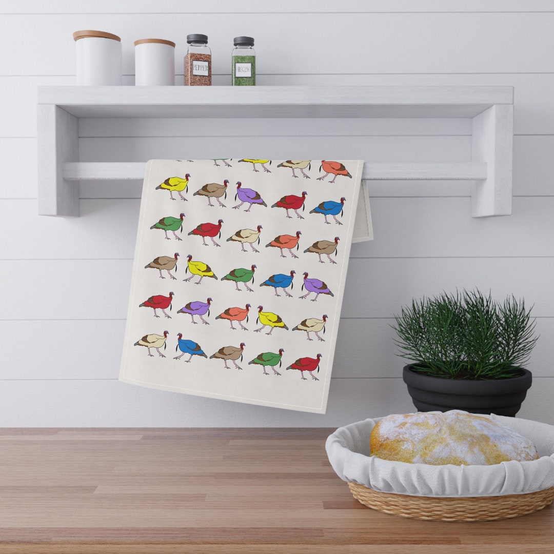 Wild Turkey Kitchen Towel, Bird and Animal Tea Towel Gift, Alabama ...