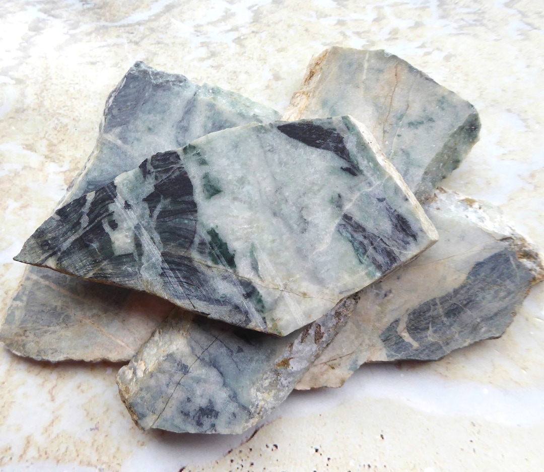 Clear Creek Jade, California Jadeite, Blue Green Jade, Raw Jadiete ...