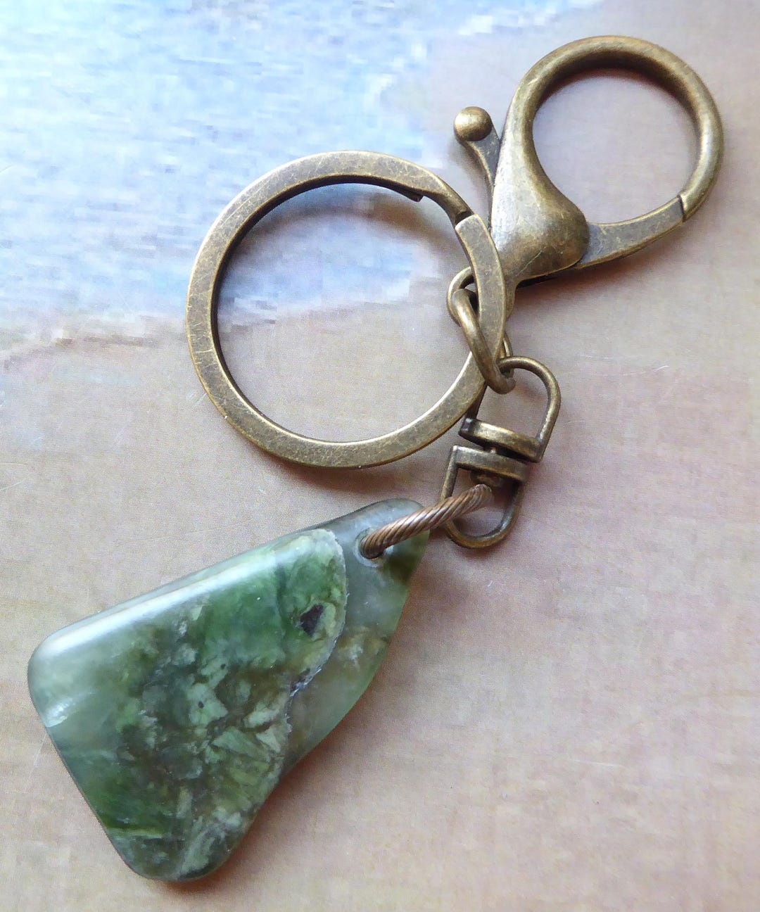 Jade Key Tag, Big Sur Jade, Jade Cove, Jade Key Chain, Nephrite Jade ...