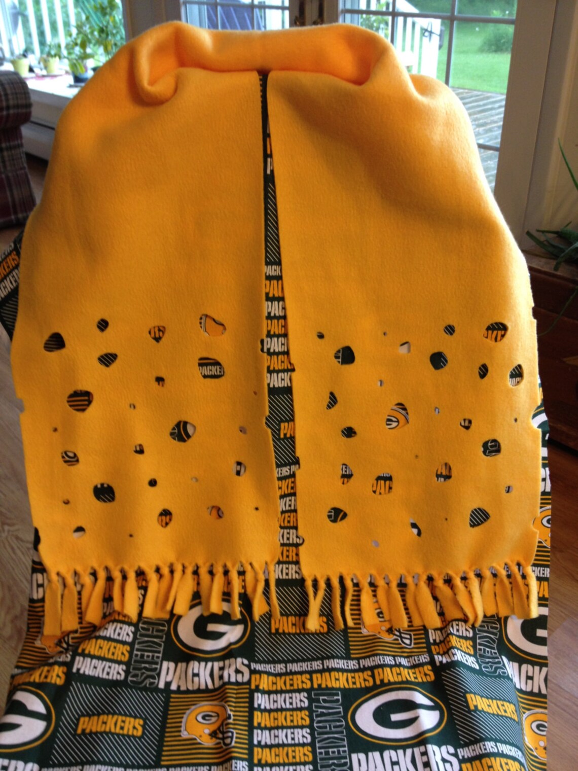 Green Bay Packer Cheesehead Scarf, 60" Long, 10" Wide, No Two Alike! - Etsy