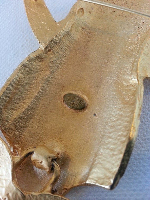 Kenneth Lane Massive Frog Brooch. Fantastic Frog Pin.… - Gem