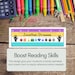 Colorful Student Desk Name Tags Alphabet, Numbers, Shapes, and Colors ...