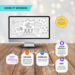 4th of July Coloring Book for Kids - Printable Patriotic Activities ...