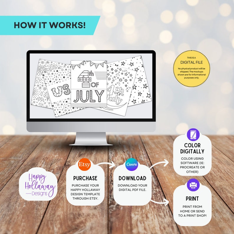 4th of July Coloring Book for Kids - Printable Patriotic Activities ...