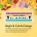 Colorful Student Desk Name Tags Alphabet, Numbers, Shapes, and Colors ...