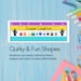 Colorful Student Desk Name Tags Alphabet, Numbers, Shapes, and Colors ...