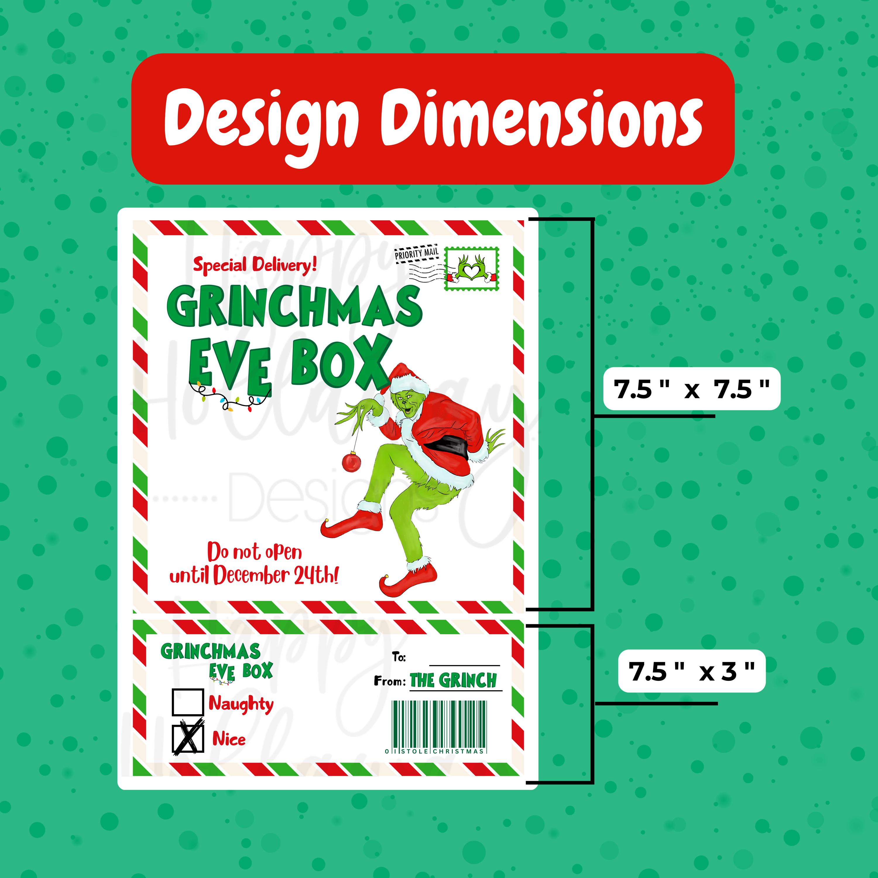 DIY Grinchmas Christmas Eve Box Printable - Dr. Seuss Grinch-themed ...