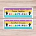 Colorful Student Desk Name Tags, Alphabet, Numbers, Shapes (digital ...