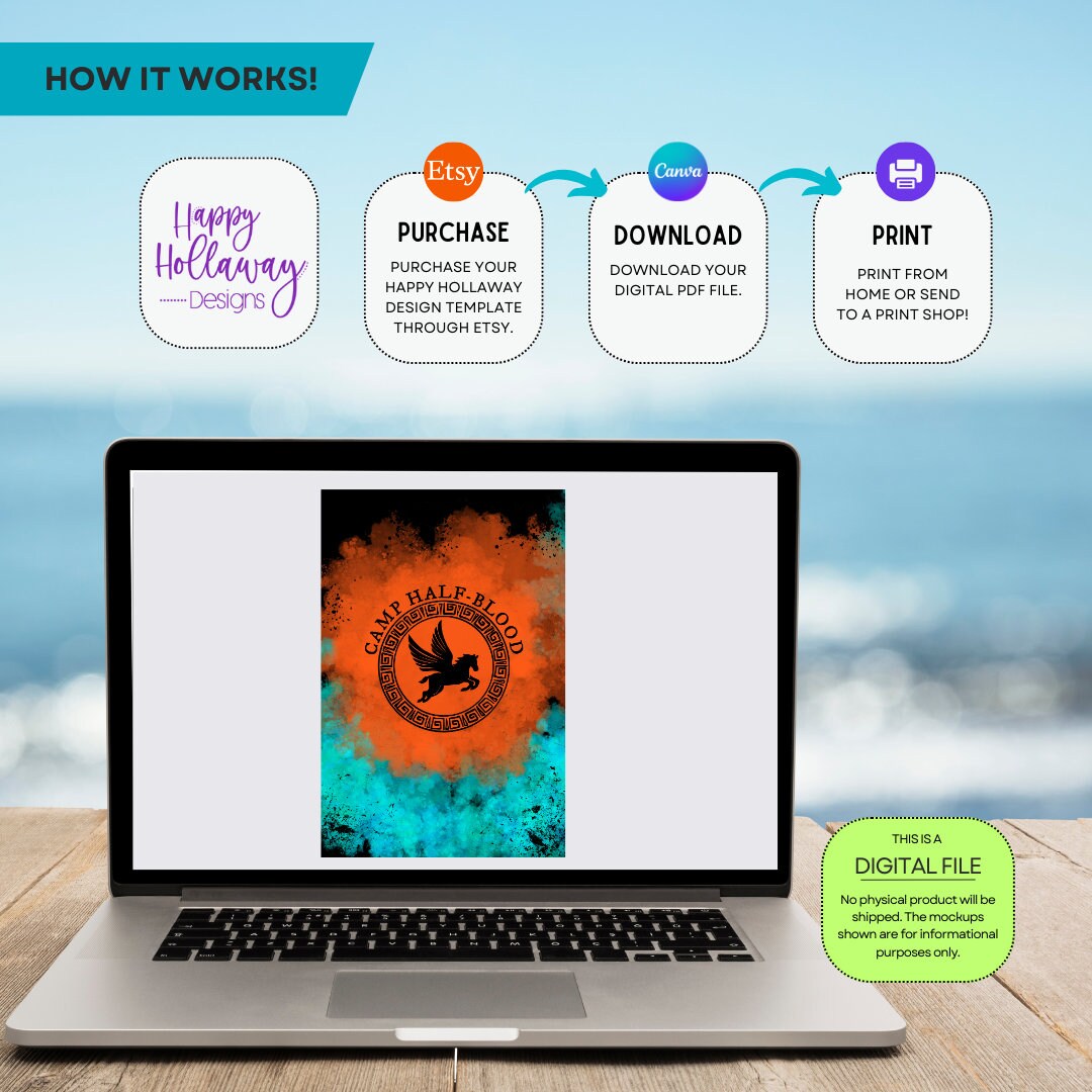 Camp Halfblood Poster Set | PERCY JACKSON Inspired Digital Prints | 5 ...