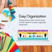 Colorful Student Desk Name Tags Alphabet, Numbers, Shapes, and Colors ...