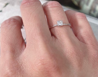 Square Cut Ring | Etsy