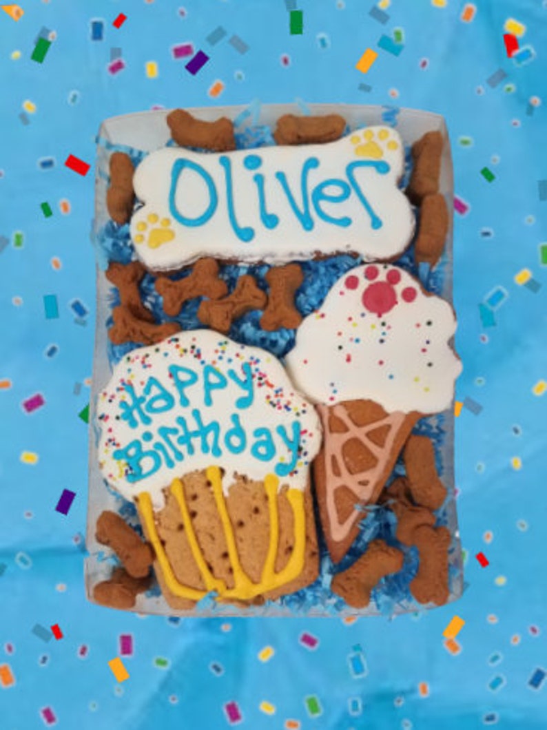 Personalized Dog Treat Cookies: Gift Box - Etsy