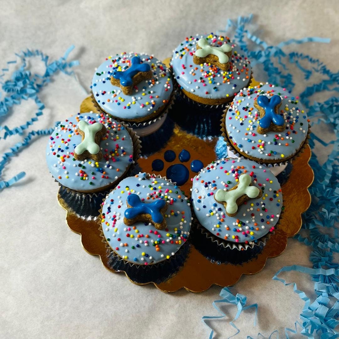 Happy Birthday Puppy | Mini Pupcakes | Birthday Dog Cupcakes | Mini ...