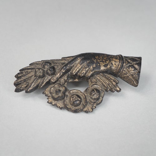 Victorian Hand Brooch - Etsy