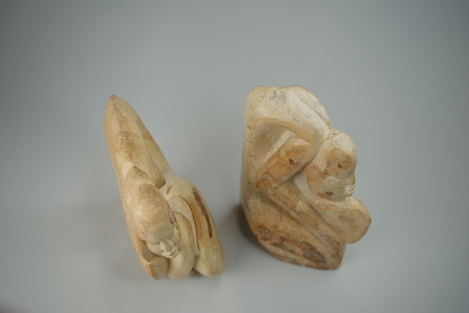 Vintage Contemporary Modern Human Faces Alabaster Carving - Etsy Canada