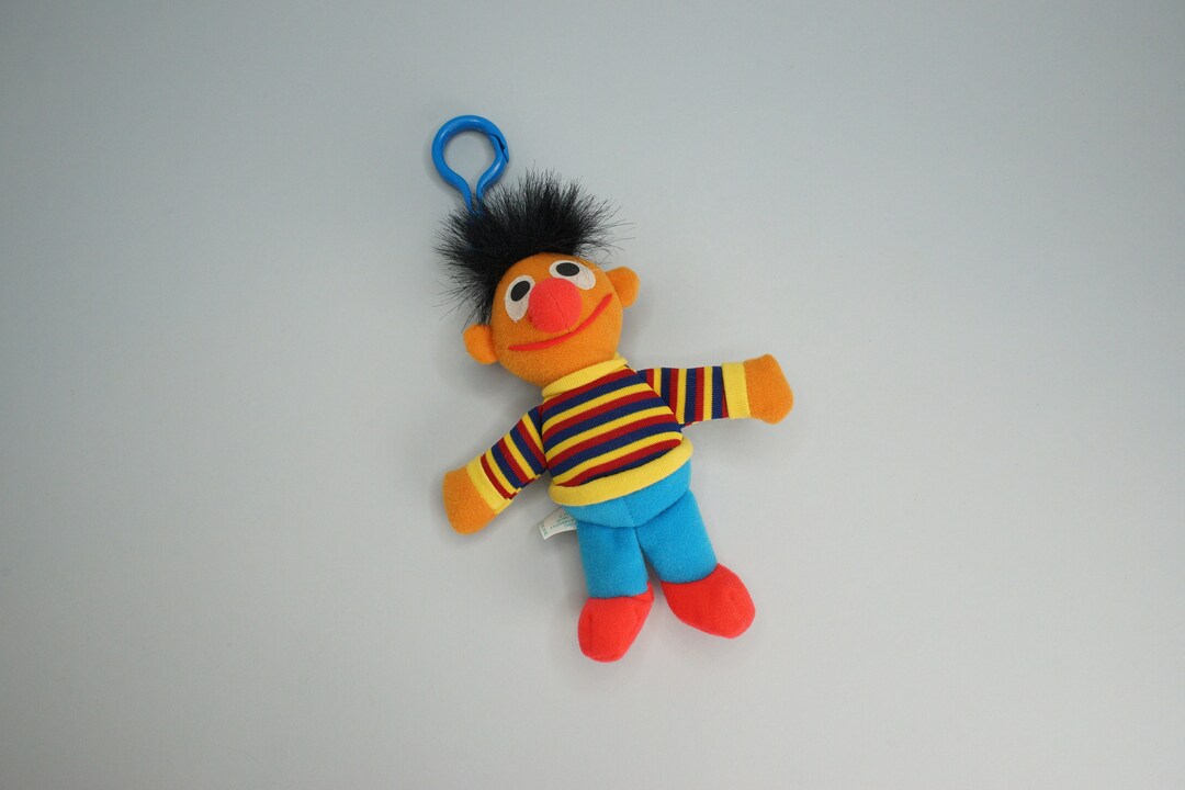 Vintage 1997 Tyco Jim Henson Sesame Street Ernie Keychain Doll Plush - Etsy