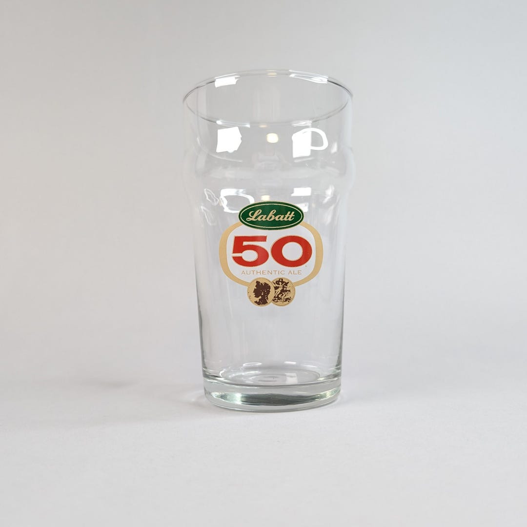 Vintage Labatt 50 Beer Pint Glass - Etsy