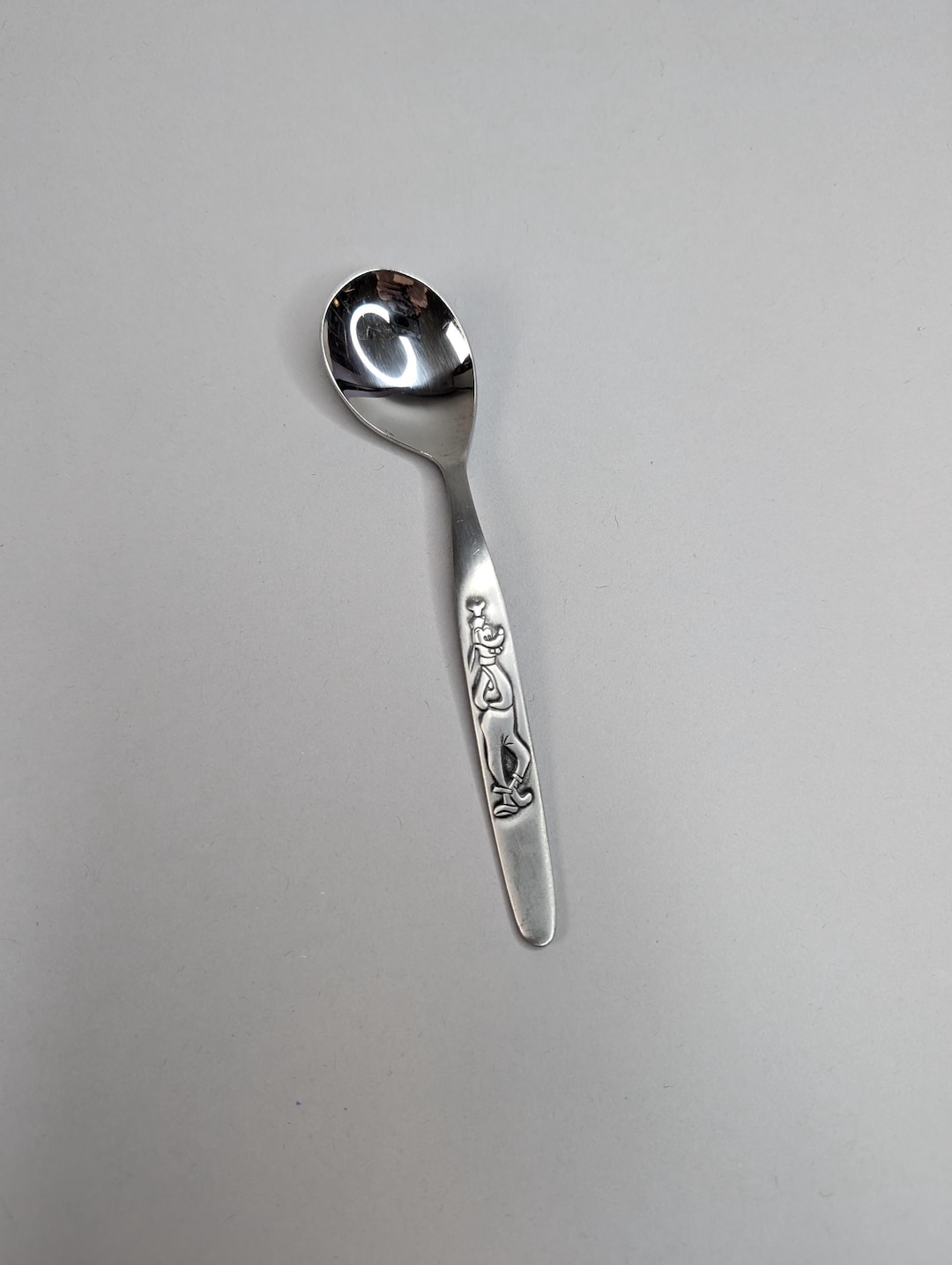 Vintage Walt Disney Production GOOFY Stainless Steel Baby Spoon by ...