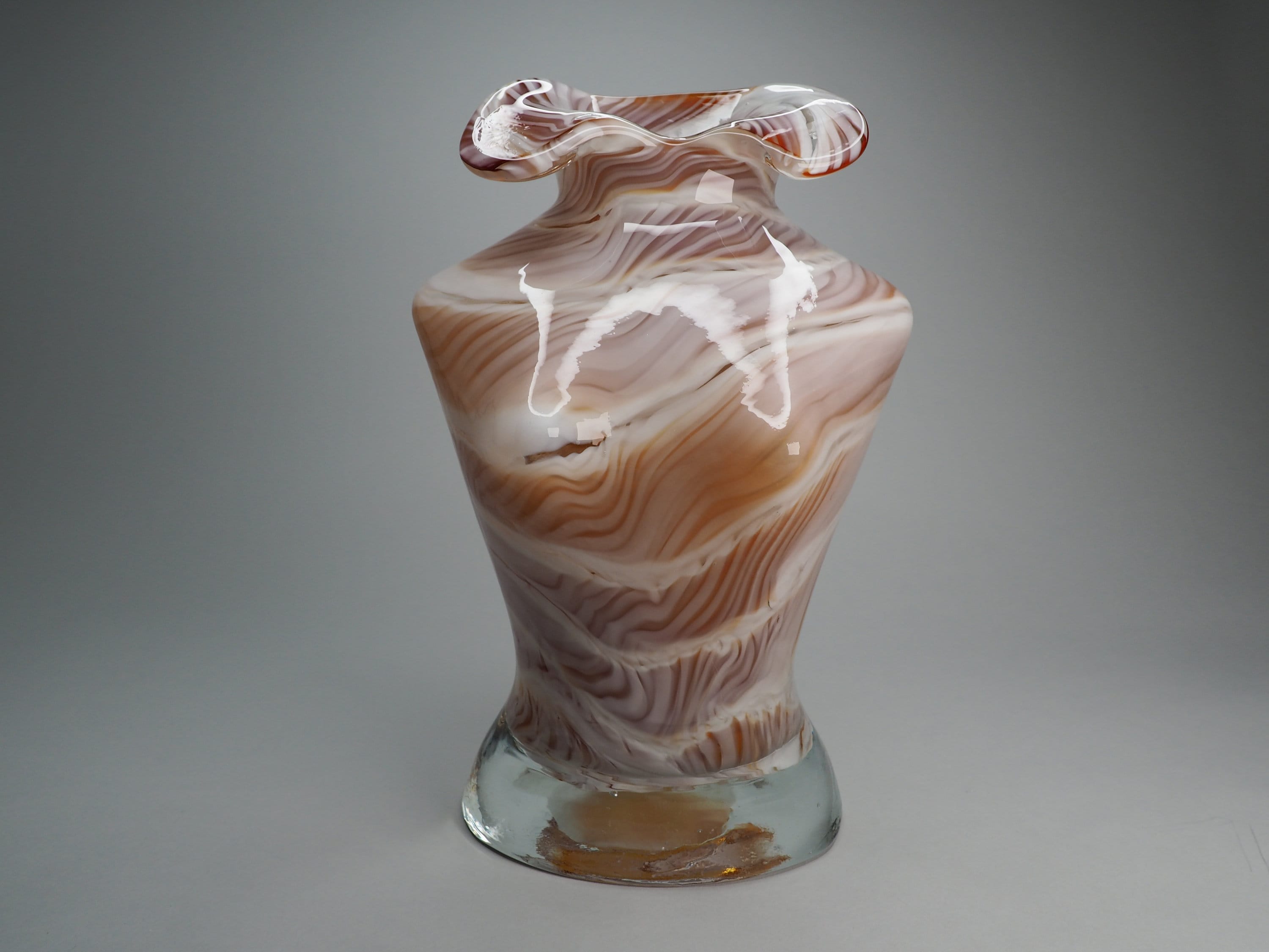 Vintage Murano Vincenza Swirl Glass Design Woman Bust Vase Art ...