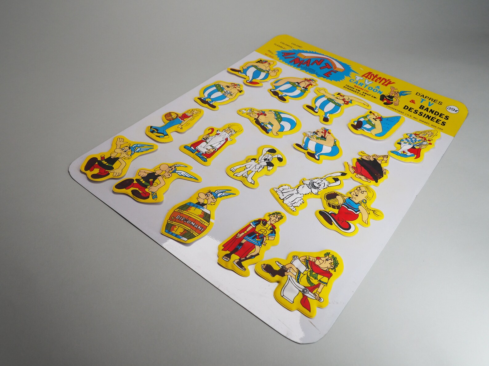 Vintage 1978 Asterix & Obelix Magnets and Store Display Board Lot ...