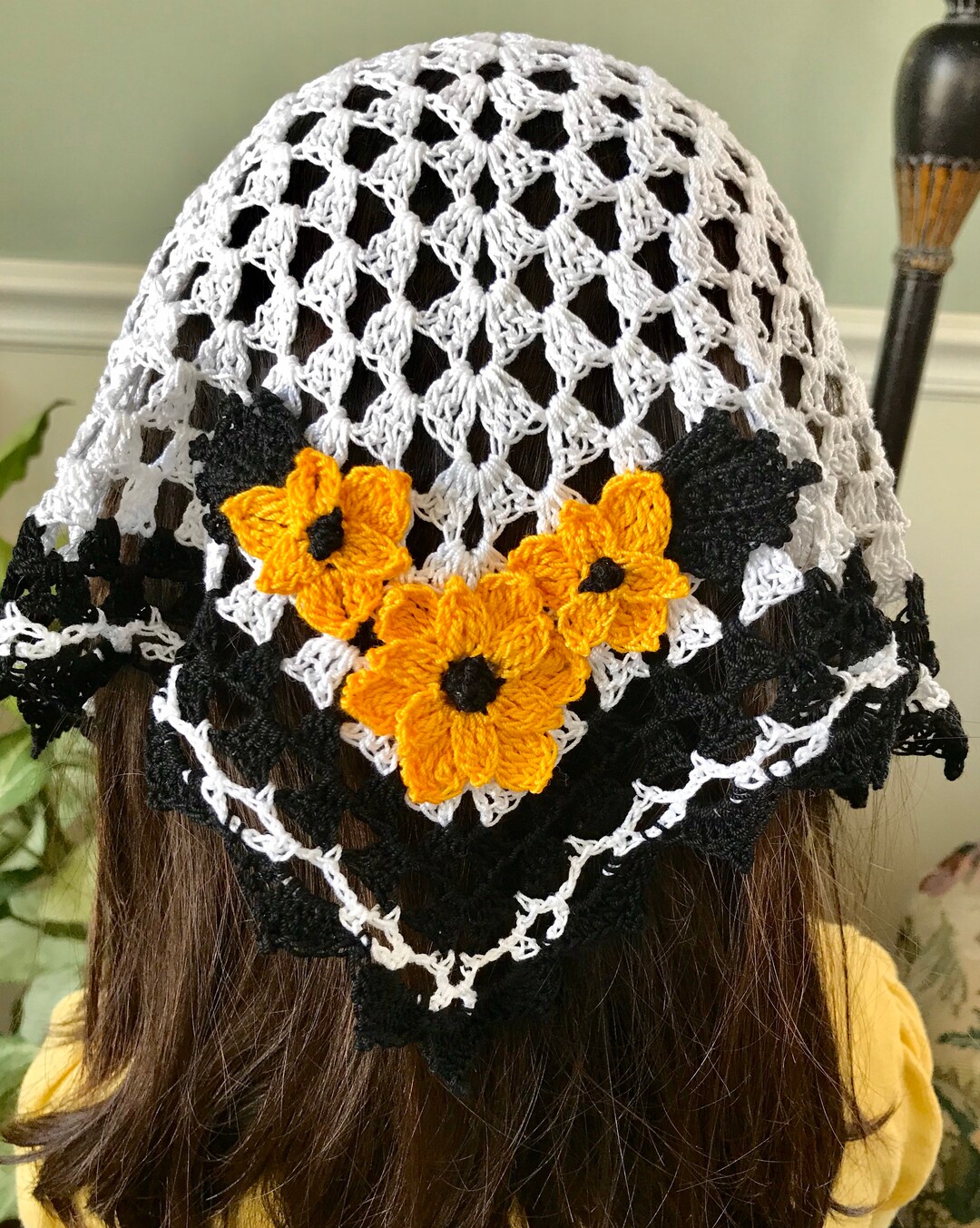 Girl's Lovely and Lacey Crocheted Veil - Etsy