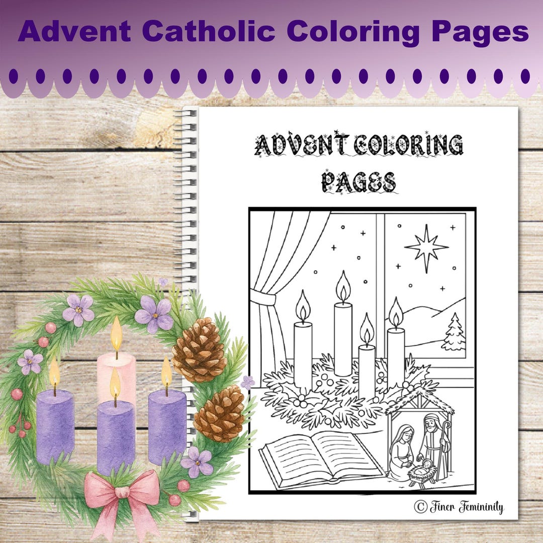 Catholic Advent Coloring Pages | 27 Printable Religious Coloring Sheets ...