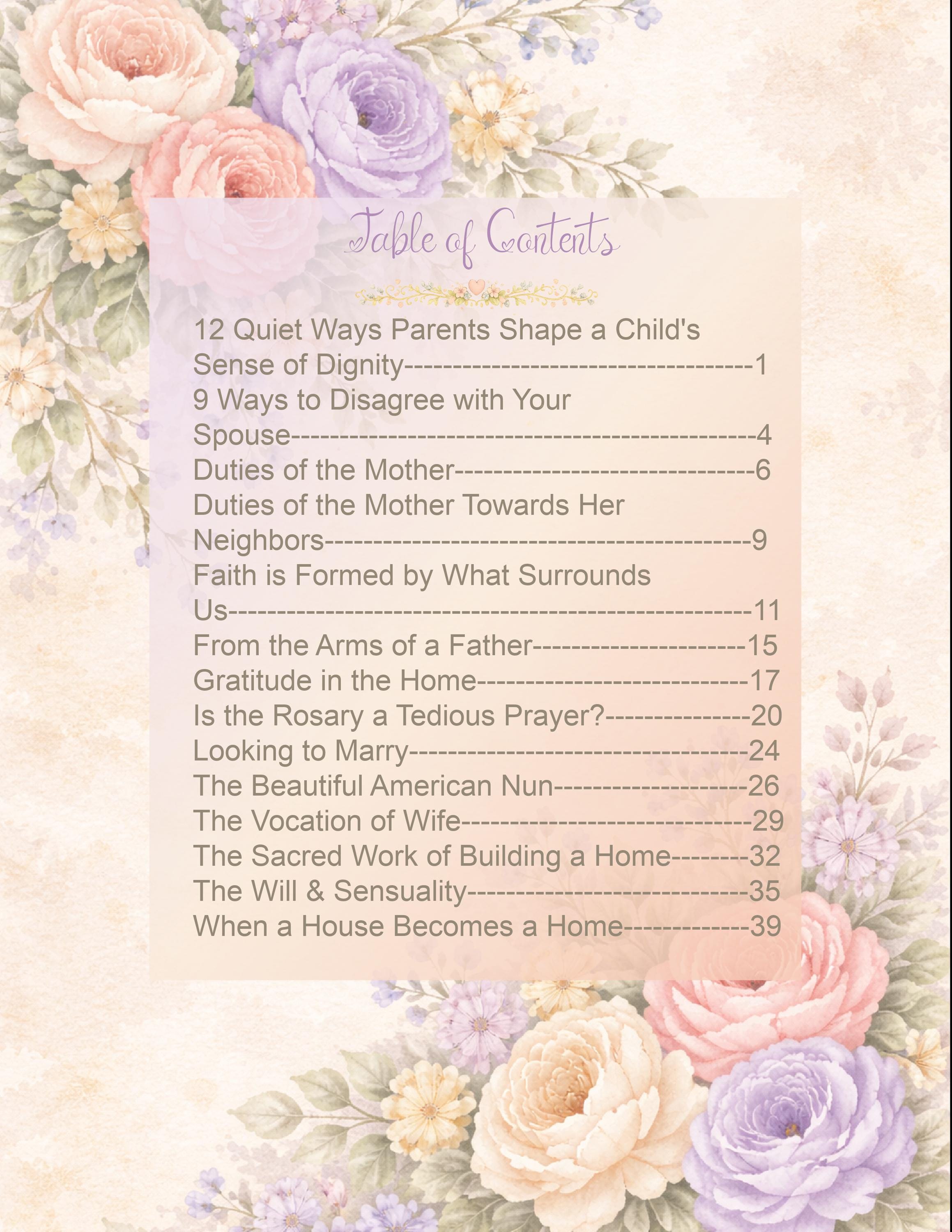 Grace-filled Home Finer Femininity Maglet (magazine/booklet)/motherhood ...