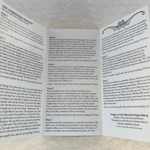 Surrender Novena Prayer Card and Wire Wrapped Chaplet~catholic Rosary ...