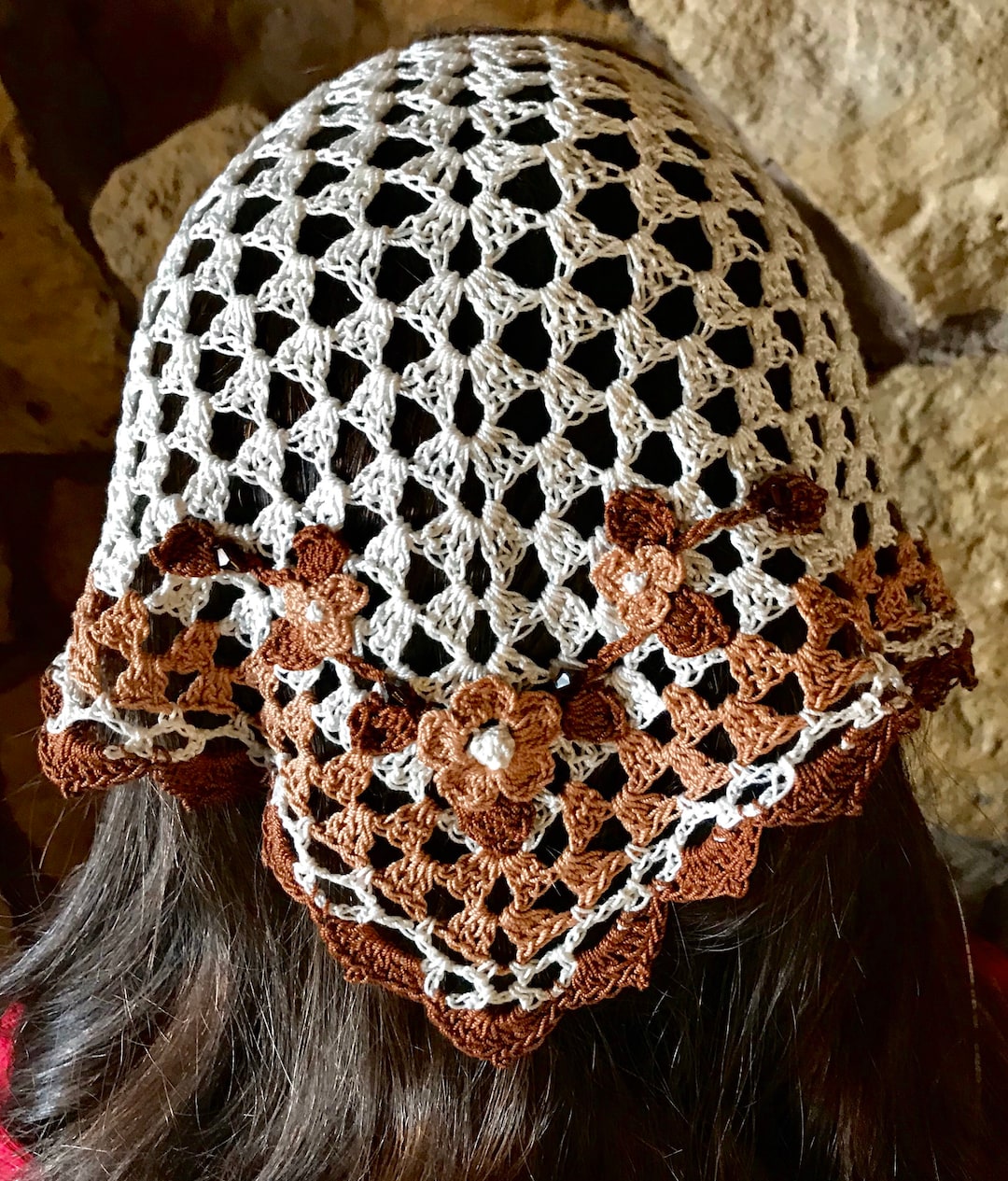 Girl's Lovely and Lacey Crocheted Veil - Etsy
