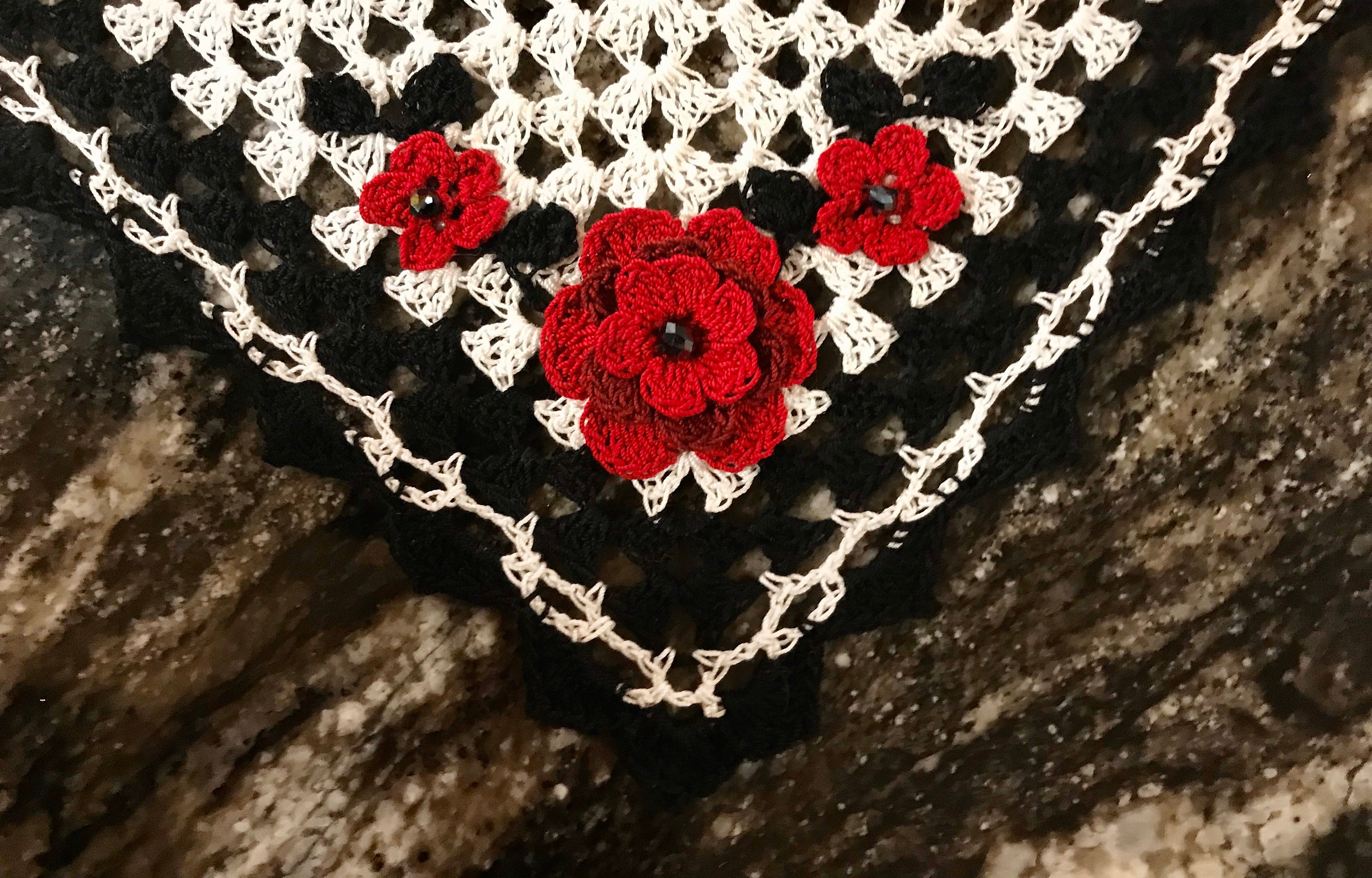 Girl's Lovely and Lacey Crocheted Veil - Etsy