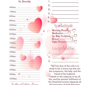 February ~ Printable Traditional Catholic Daily Planner ~ Meal Menu ...