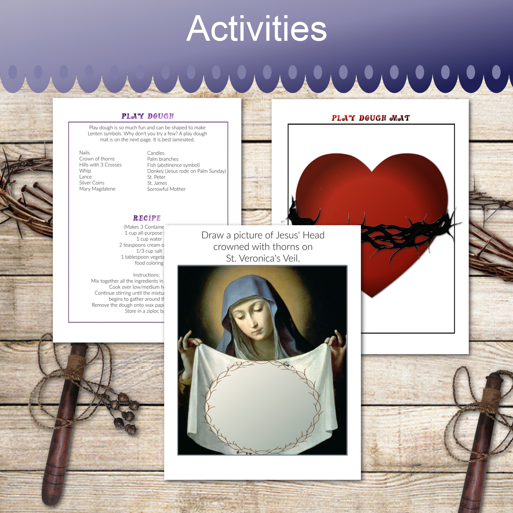 A Bundle of Printable Lenten Activities for Your Children ~ A Journey ...