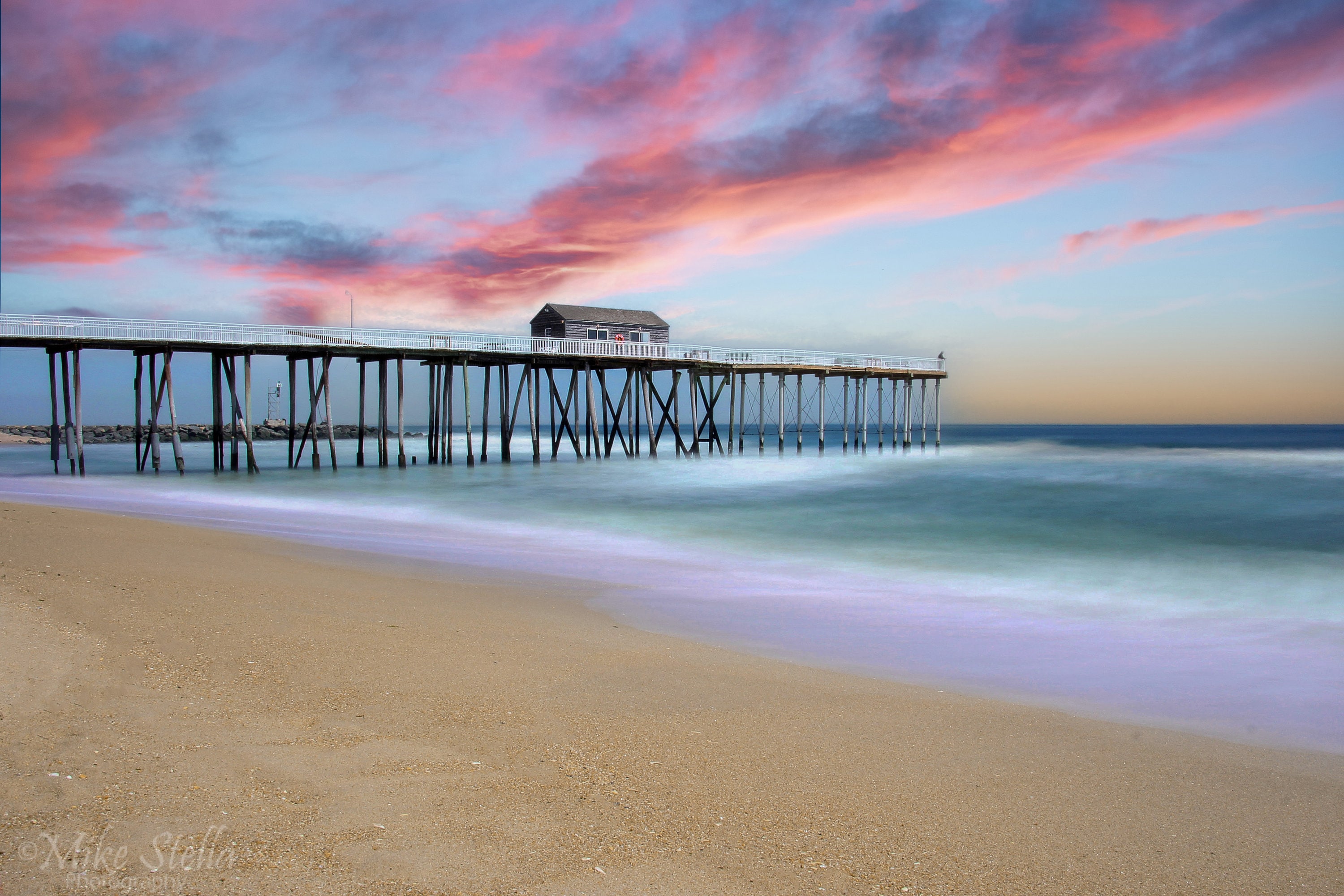 Belmar Pier, Sunset, Jersey Shore, Beach, Ocean, NJ Photos, Fine Art ...