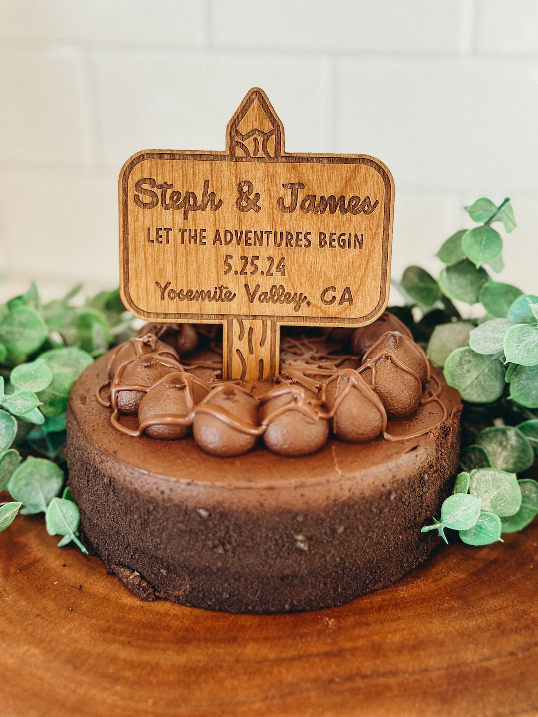 Personalized Cake Topper - Personalized Gift , National Park, Camping ...